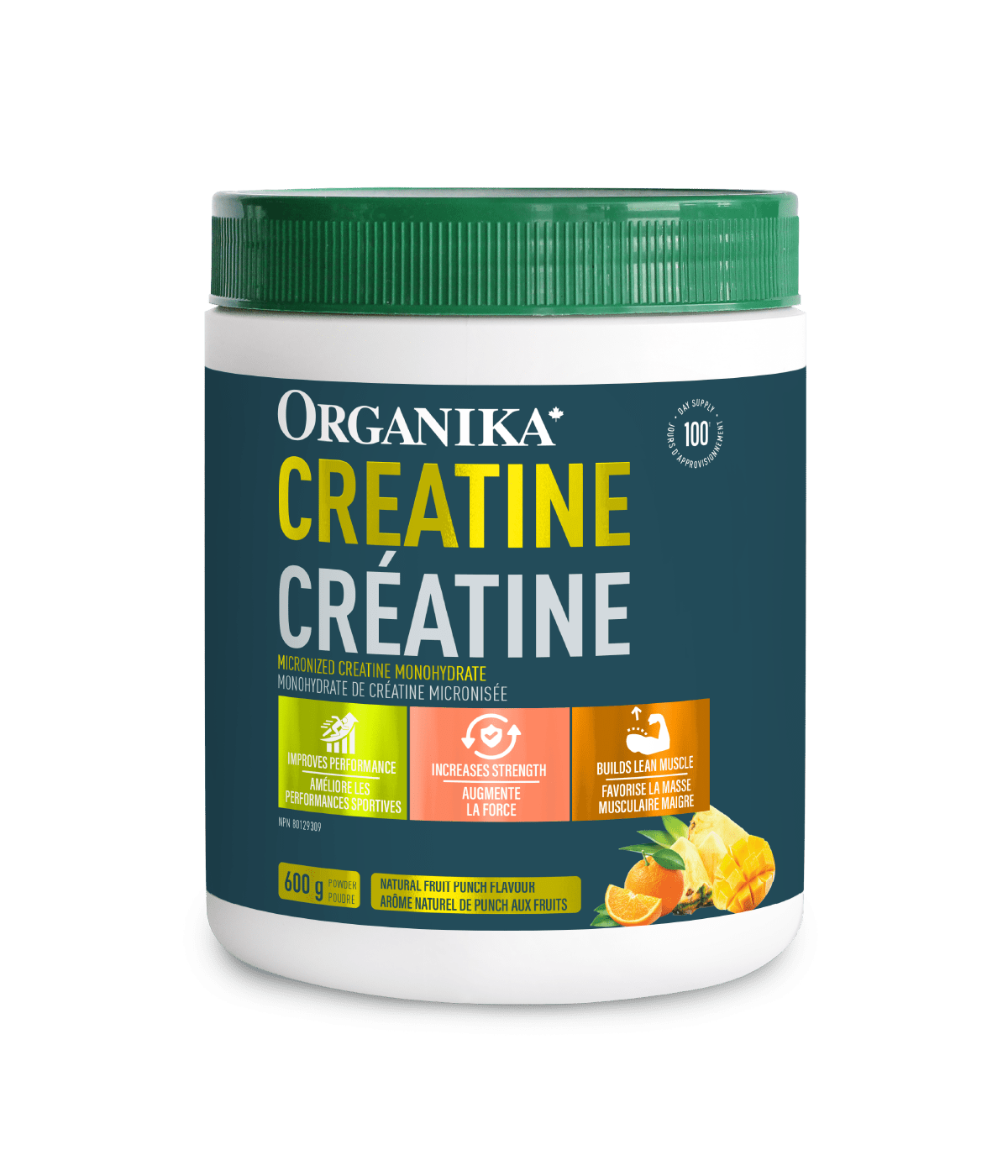 Creatine Powder - Fruit Punch | Organika Health Products