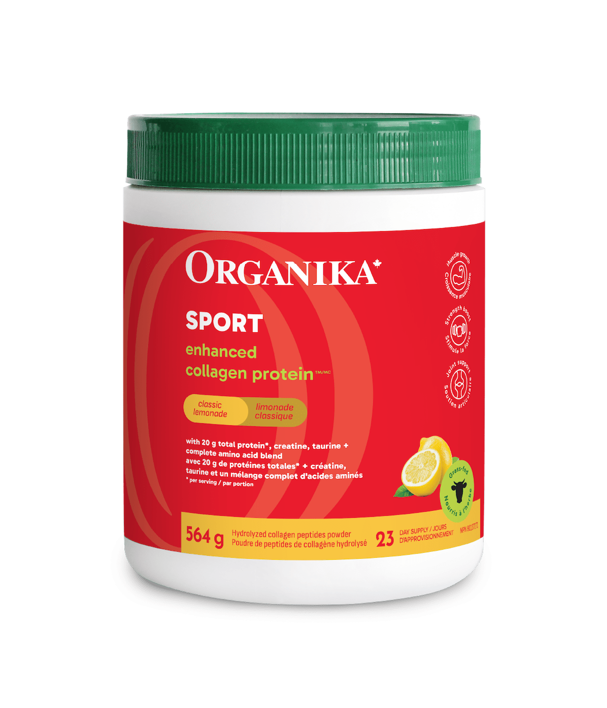 Enhanced Collagen Protein Sport - Classic Lemonade – Organika Health ...