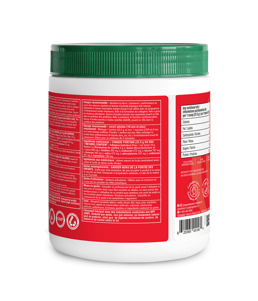 Enhanced Collagen Protein Sport - Flavourless – Organika Health Products