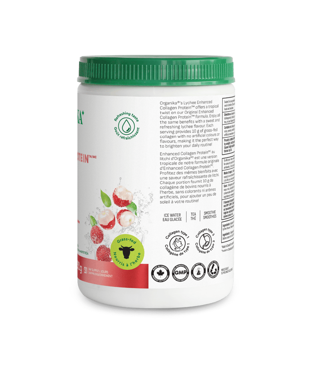 Lychee Enhanced Collagen Protein – Organika Health Products