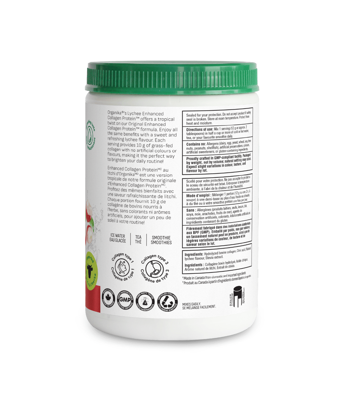 Lychee Enhanced Collagen Protein – Organika Health Products