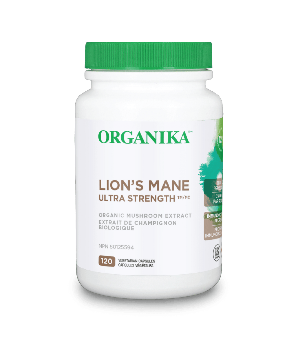 Lion's Mane Ultra Strength Organic Mushroom Extract | Organika Health ...